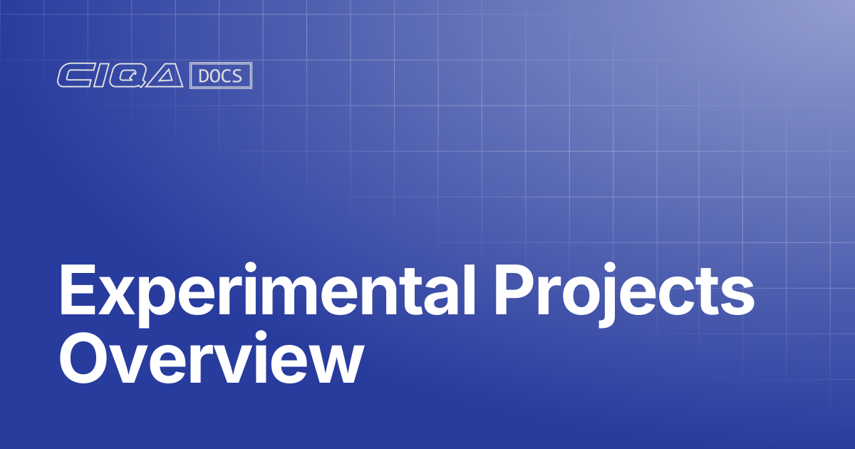 Experimental Projects Overview | Help Center
