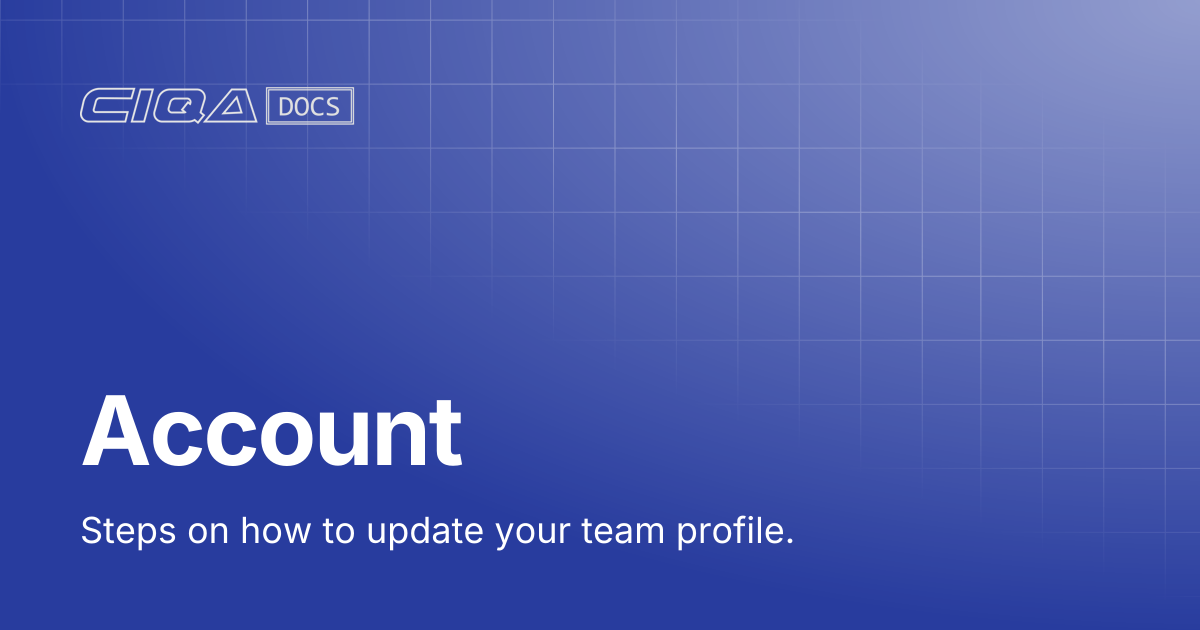 Account | Help Center