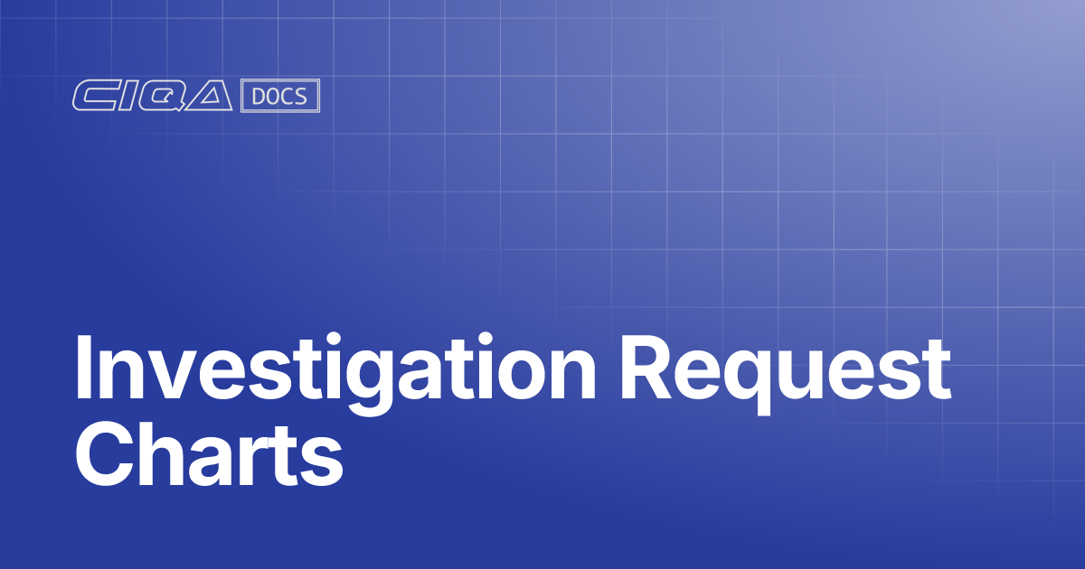 Investigation Request Charts | Help Center