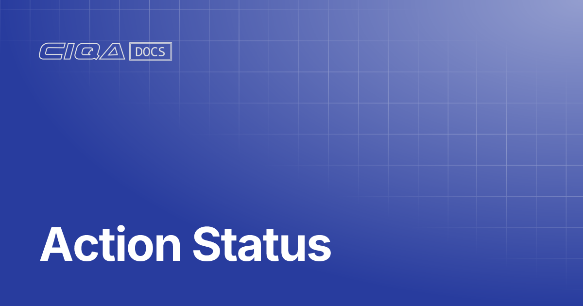 Action Status | Help Center