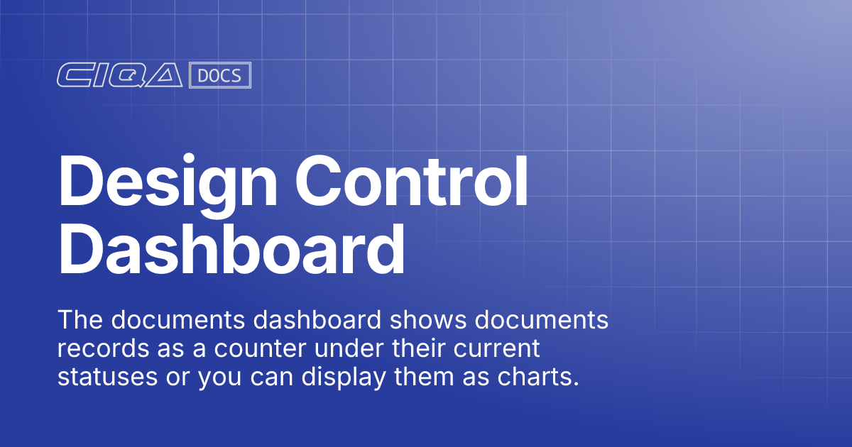 Design Control Dashboard | Help Center