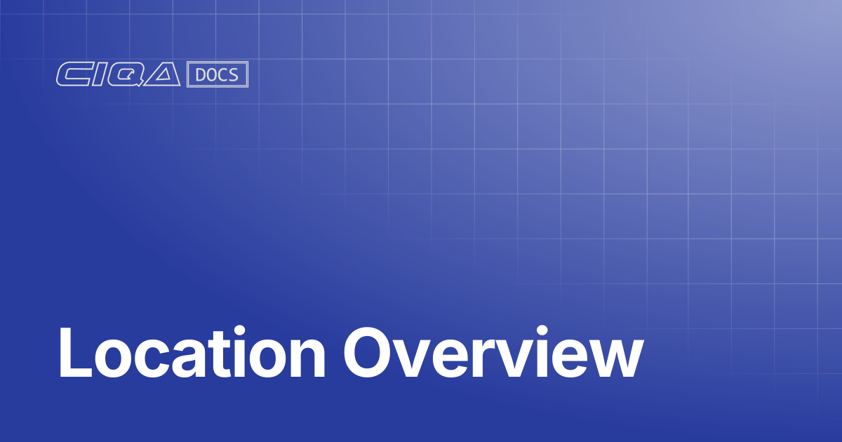 Location Overview | Help Center