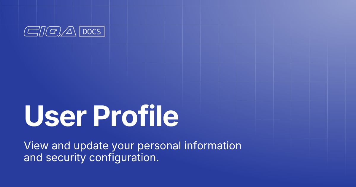 User Profile | Help Center