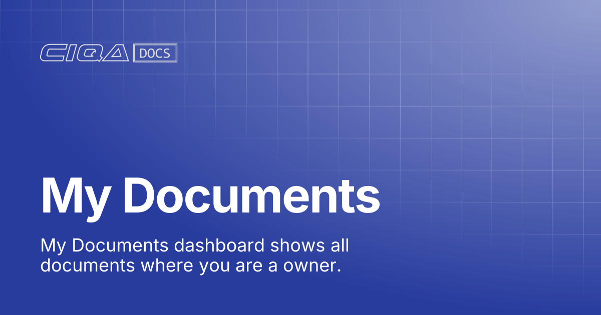 My Documents | Help Center