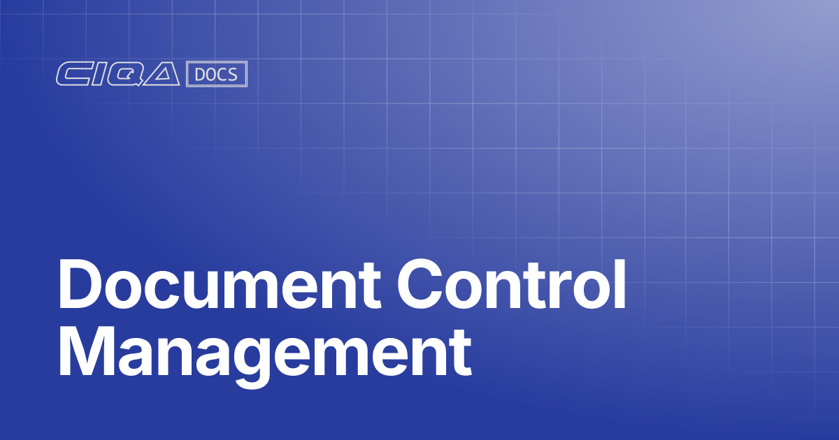 Document Control Management | Help Center